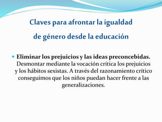Igualdad de genero | PPTX