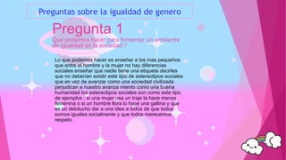 Igualdad de genero.. | PPTX