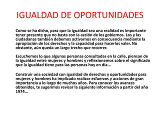 IGUALDAD DE GENERO | PPTX