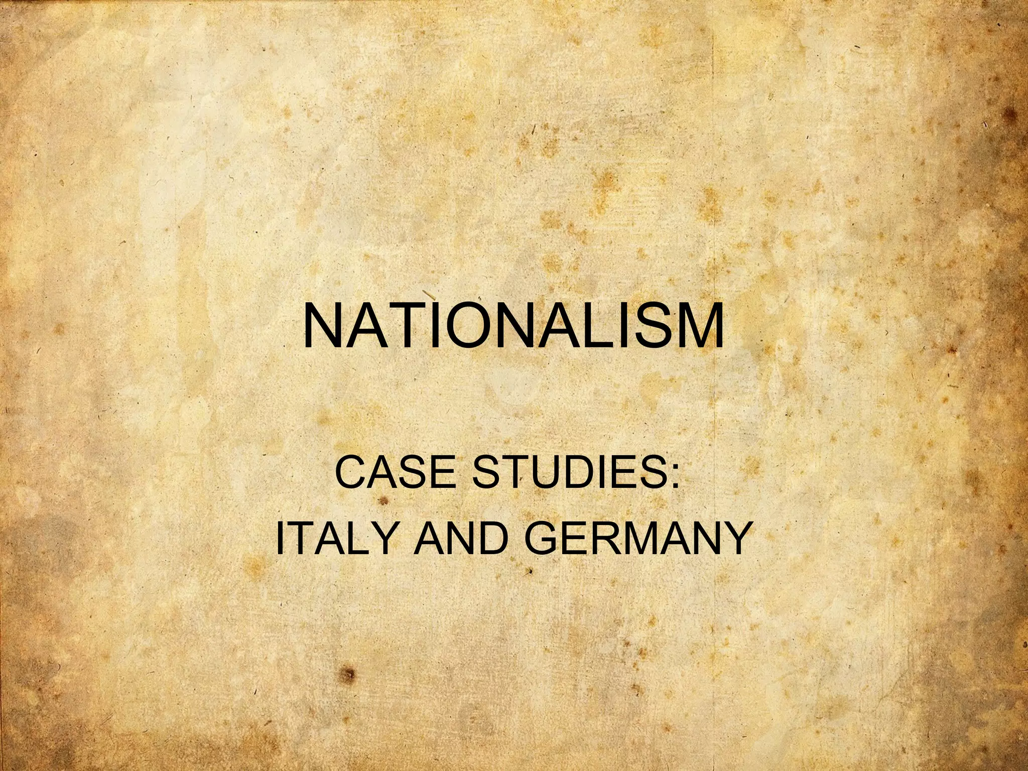 Italian and German Unification | PPT