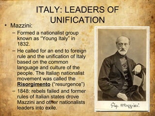Italian and German Unification | PPT