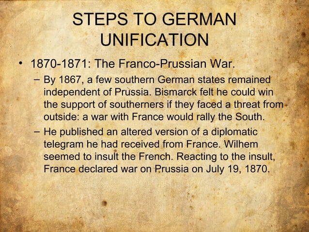 Italian and German Unification | PPT