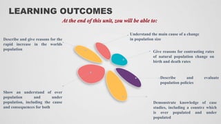 POPULATION DYNAMICS FOR IGCSE CAMBRIDGE | PPTX