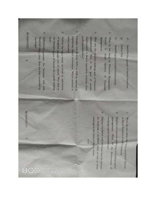 Igu quesion papers | DOCX