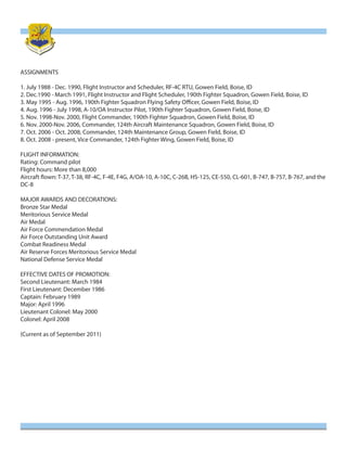 124 Fighter Wing Welcome Packet | PDF