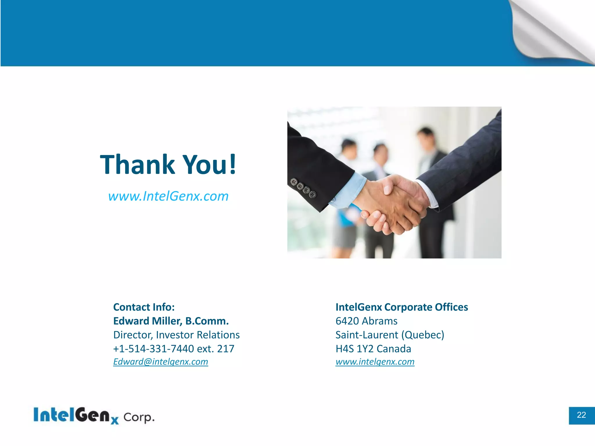 Igxt aug 22 investor presentation | PPT