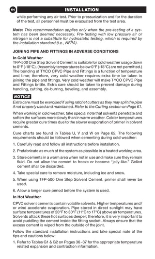 Ih 1900 - cpvc installation instructions & technical handbook | PDF