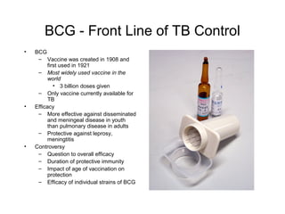 BCG effectiveness in preventing TB | PPT | Infectious Diseases ...