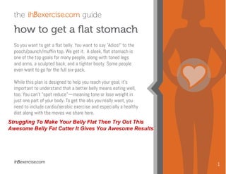 Ih8exercise how to_get_a_flat_stomach (2) | PPT