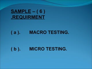 SEROLOGICAL DIAGNOSTIC TEST AND IT'S INTERPRETATION FOR INFECTIOUS ...