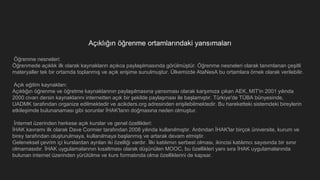 Eğitimde açıklı ve İHAK | PPTX