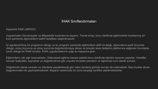 Eğitimde açıklı ve İHAK | PPTX