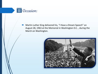 I have a dream 'speech analysis | PPTX