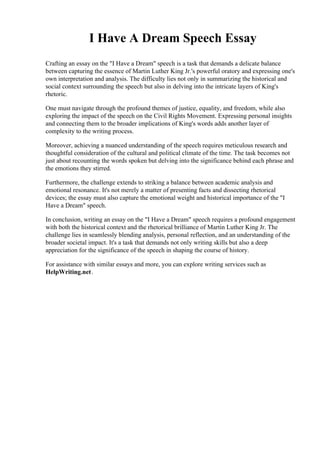 I Have A Dream Speech Essay.pdf