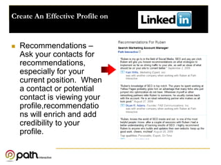 I Have A Profile, Now What? | PPT