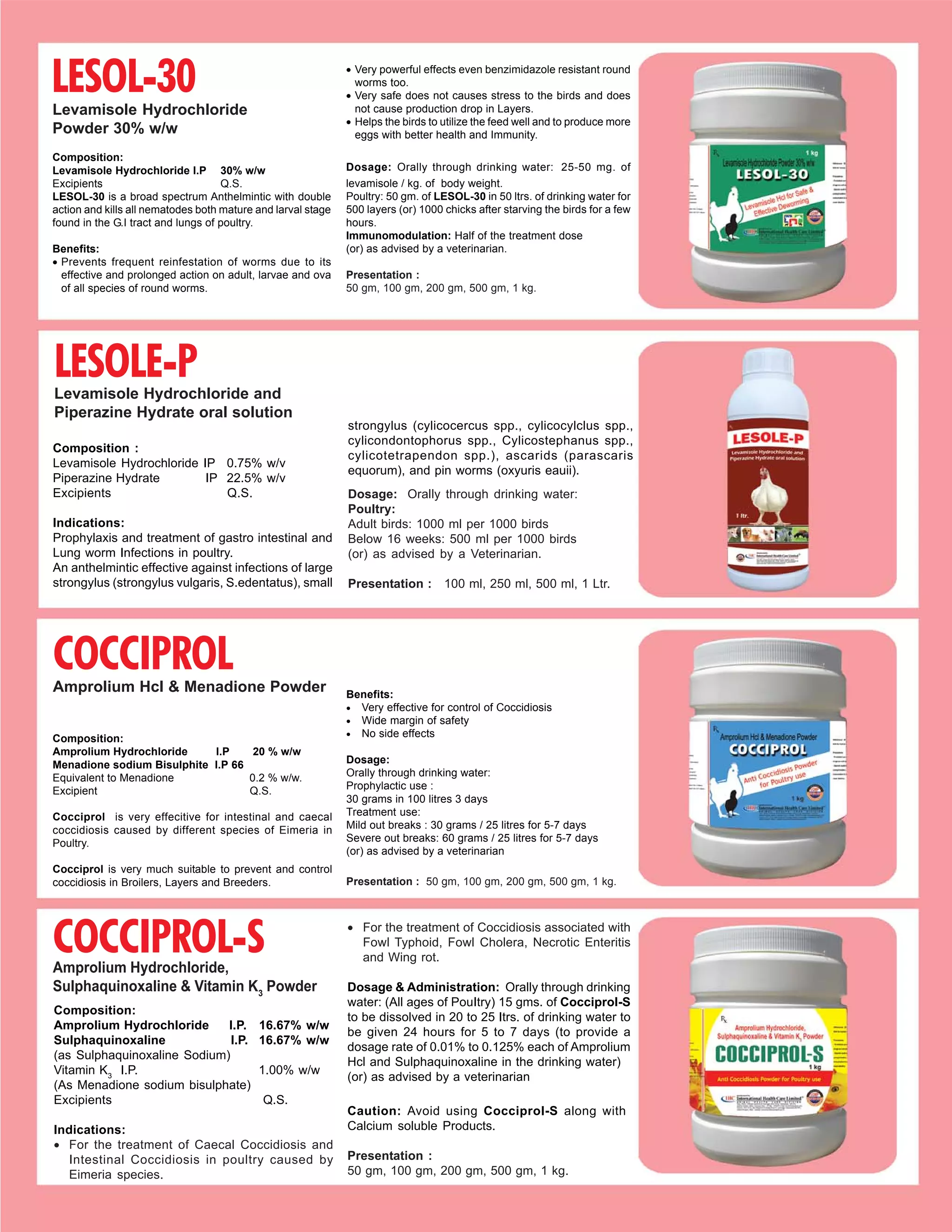 Ihc poultry treatment catalgoue | PDF