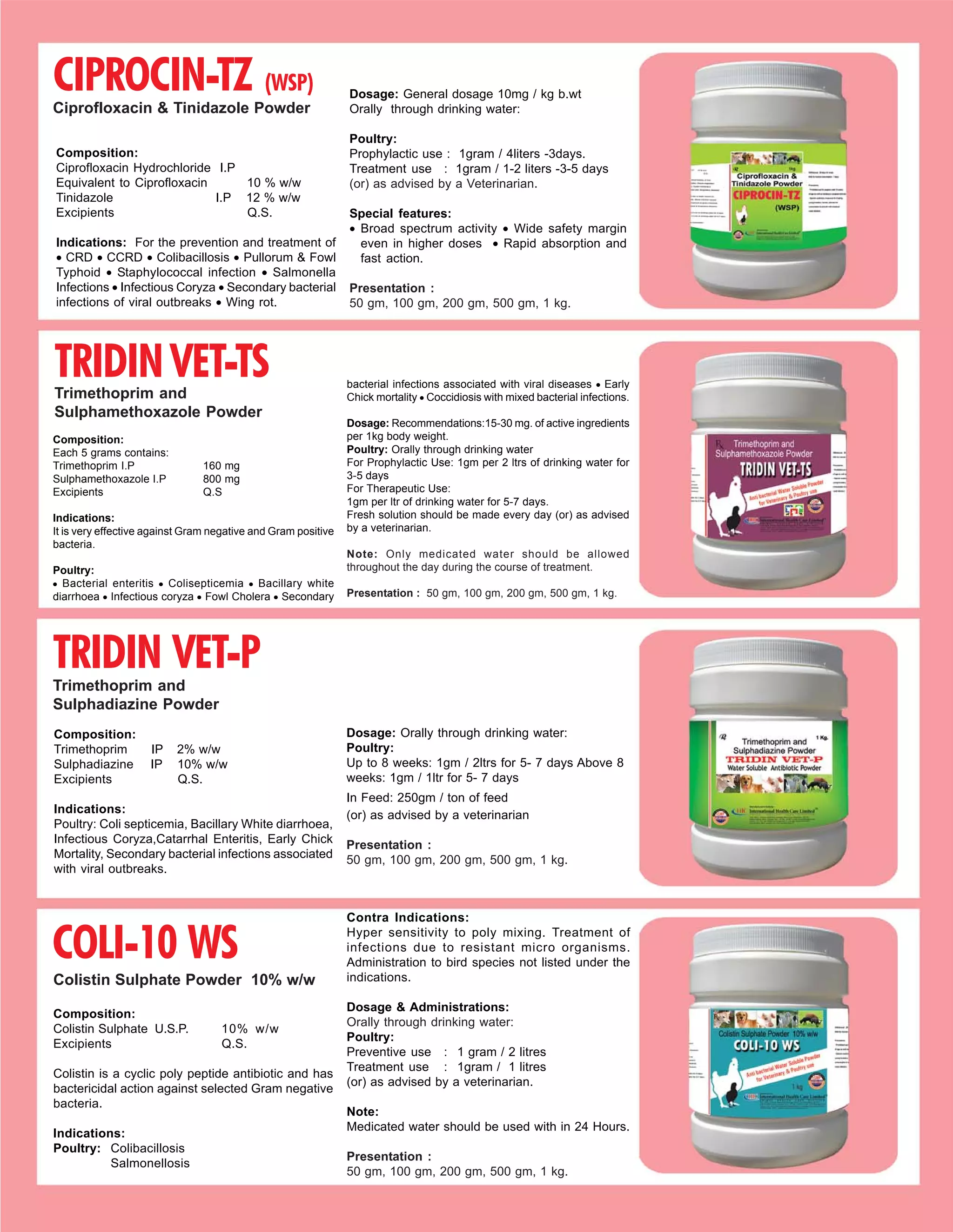 Ihc poultry treatment catalgoue | PDF