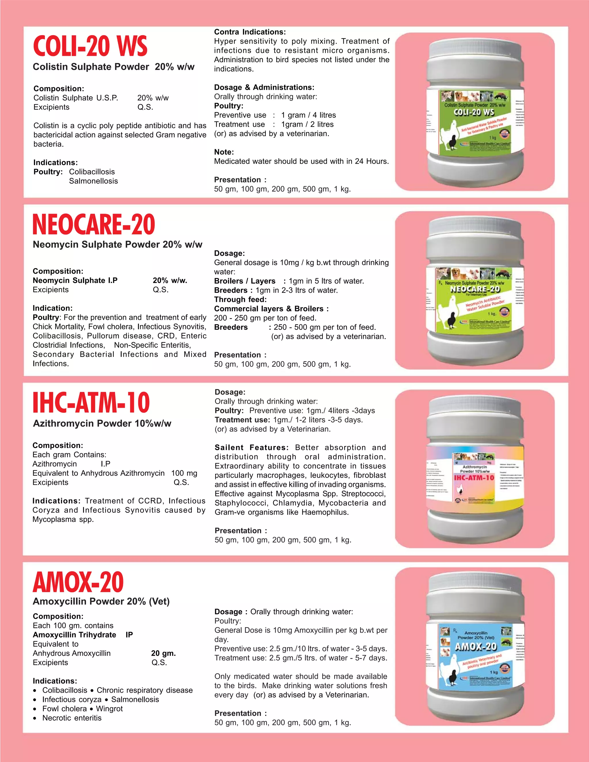 Ihc poultry treatment catalgoue | PDF