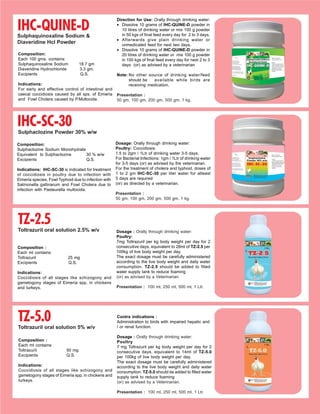 Ihc poultry treatment catalgoue | PDF
