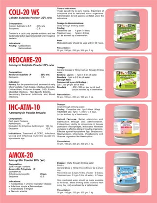 Ihc poultry treatment catalgoue | PDF