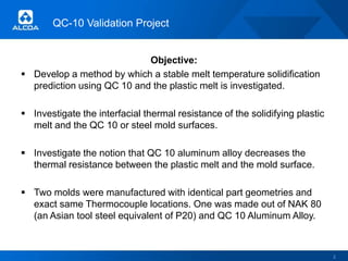 Heat Transfer Analysis between QC 10 and Steel Molds | PPTX