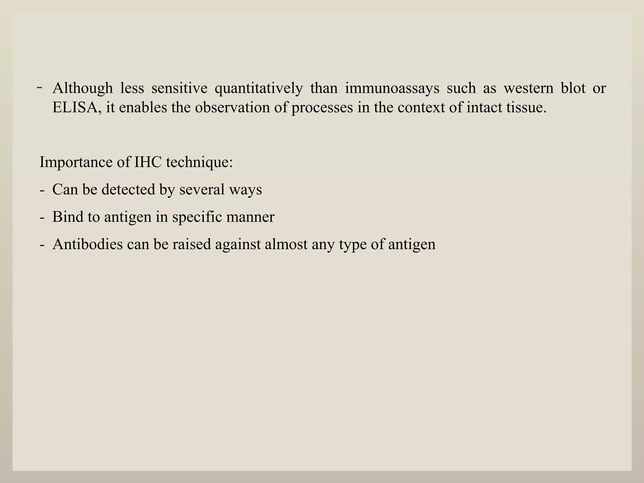 Immunohistochemical (IHC) | PPT