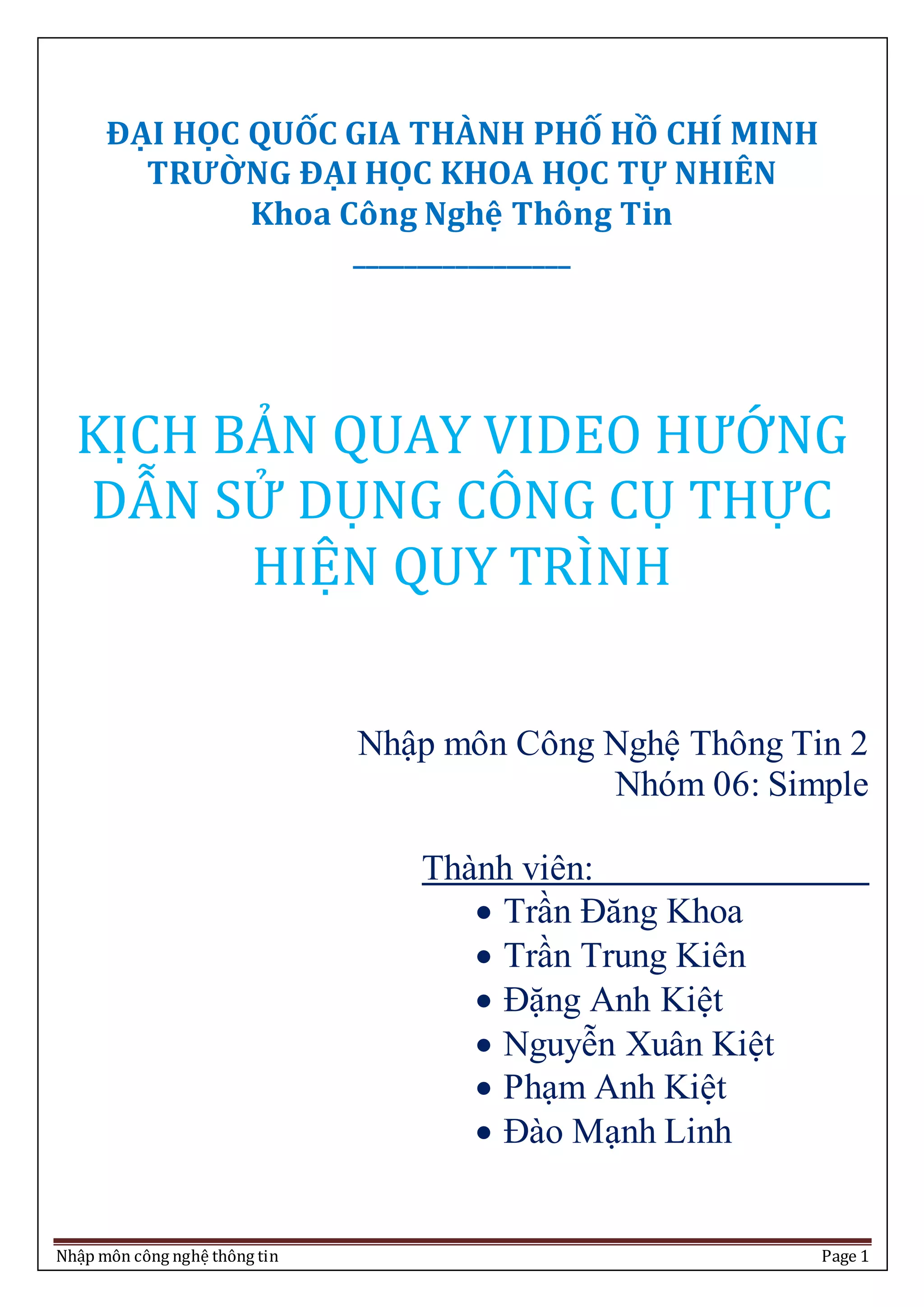 Kich ban | DOCX