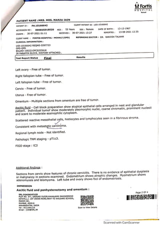 Ihc report biopsy | PDF