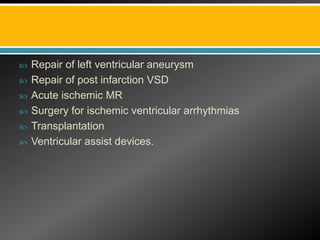 Ischemic Heart Disease Surgery | PPTX