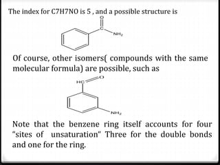 Index of hydrogen deficiency | PPTX