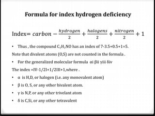 Index of hydrogen deficiency | PPT