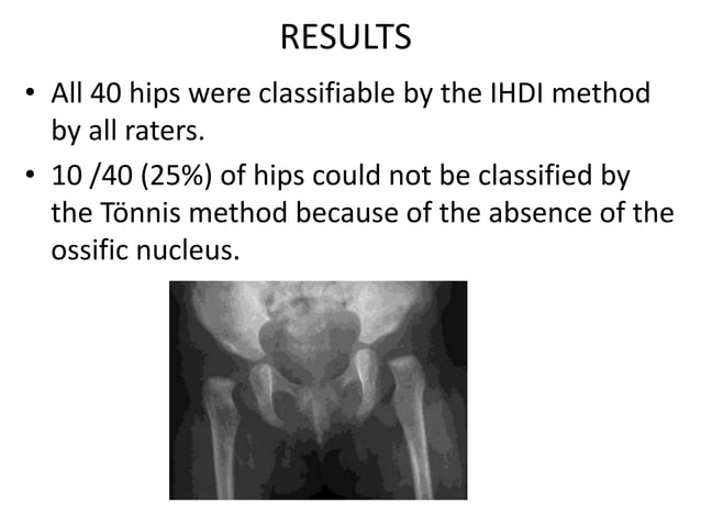 IHDI Classification of Hip Dysplasia | PPTX