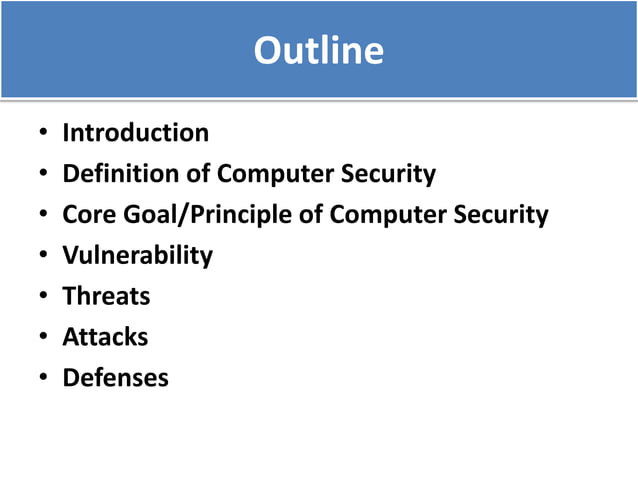 Application of security computer | PPT