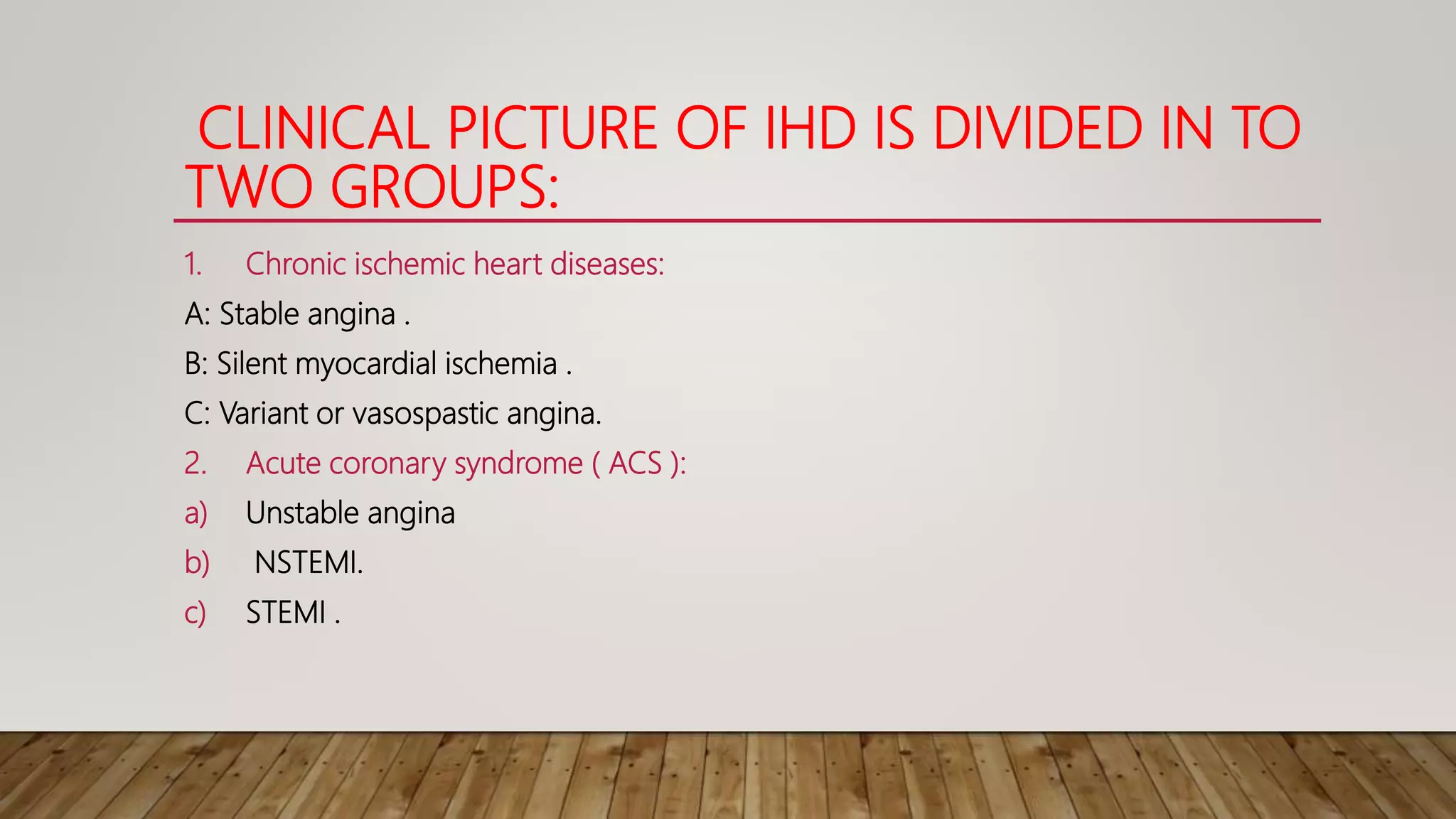 Ischemic heart disease ppt. | PPTX