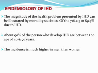 Ishemic Heart Disease (IHD) | PPTX | Heart and Cardiovascular Diseases ...