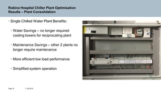 IHEA Robina Hospital Chiller Plant Optimisation | PDF