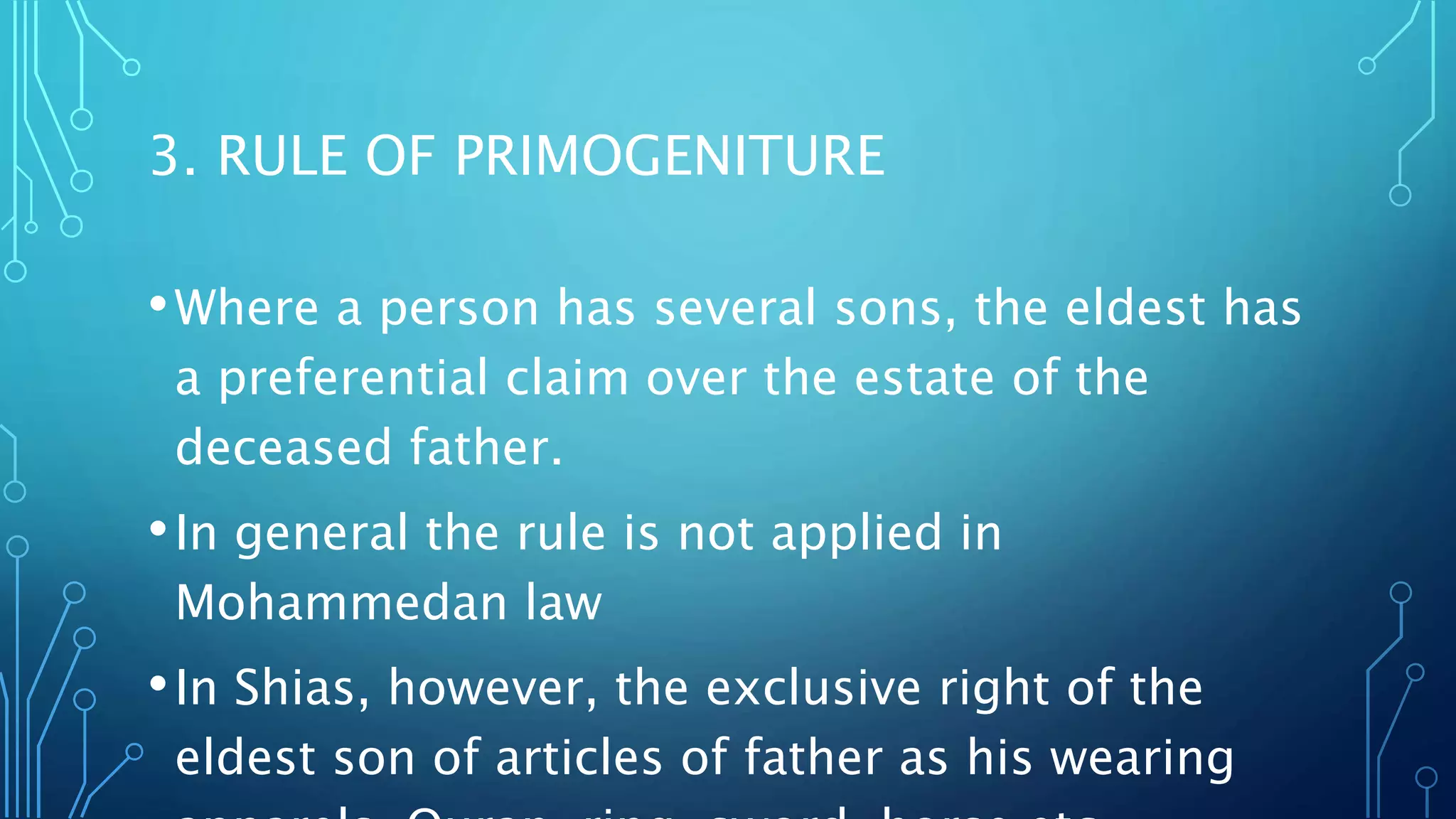 Inheritance and Succession in Islamic law | PPTX