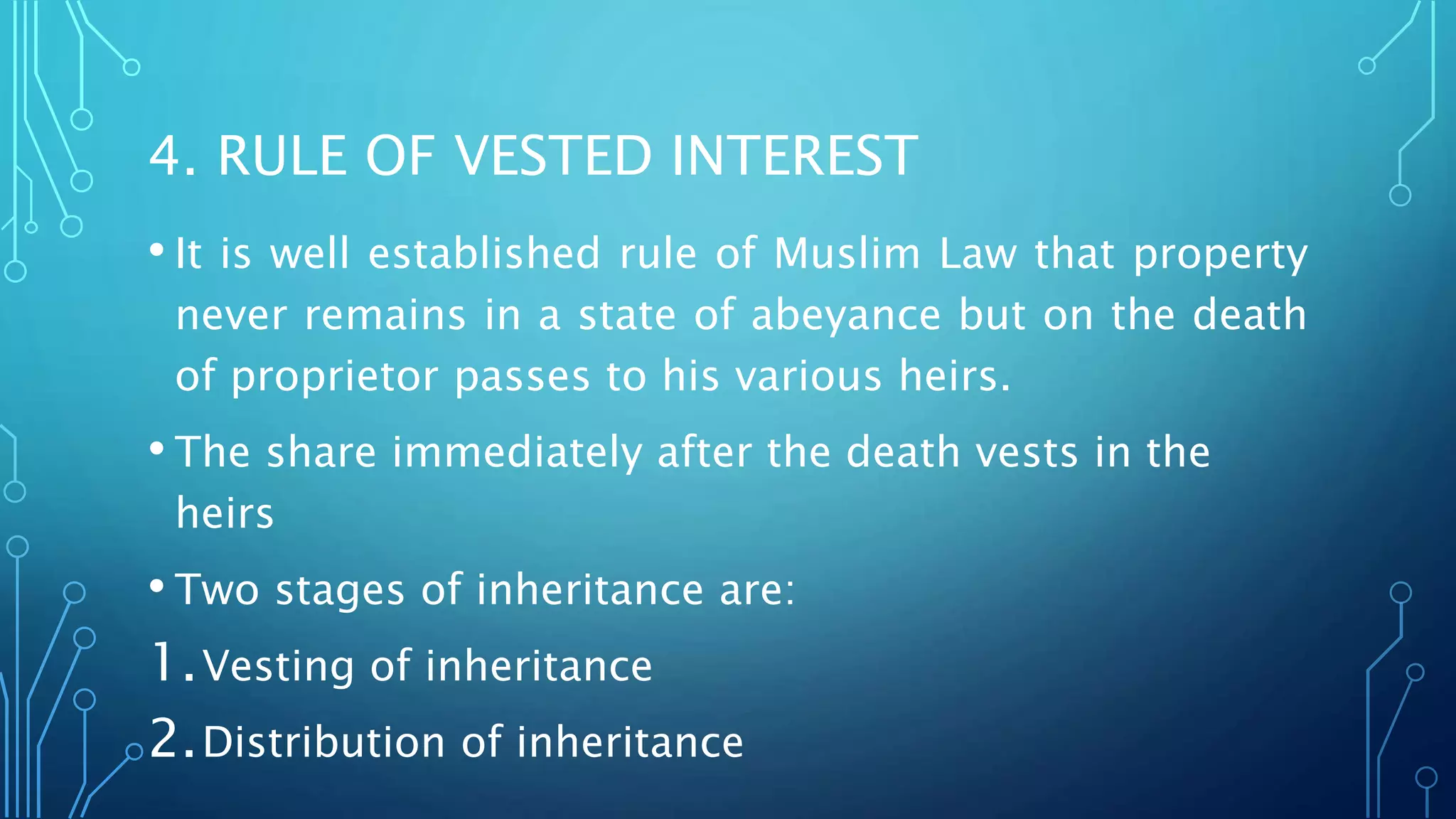 Inheritance and Succession in Islamic law | PPTX