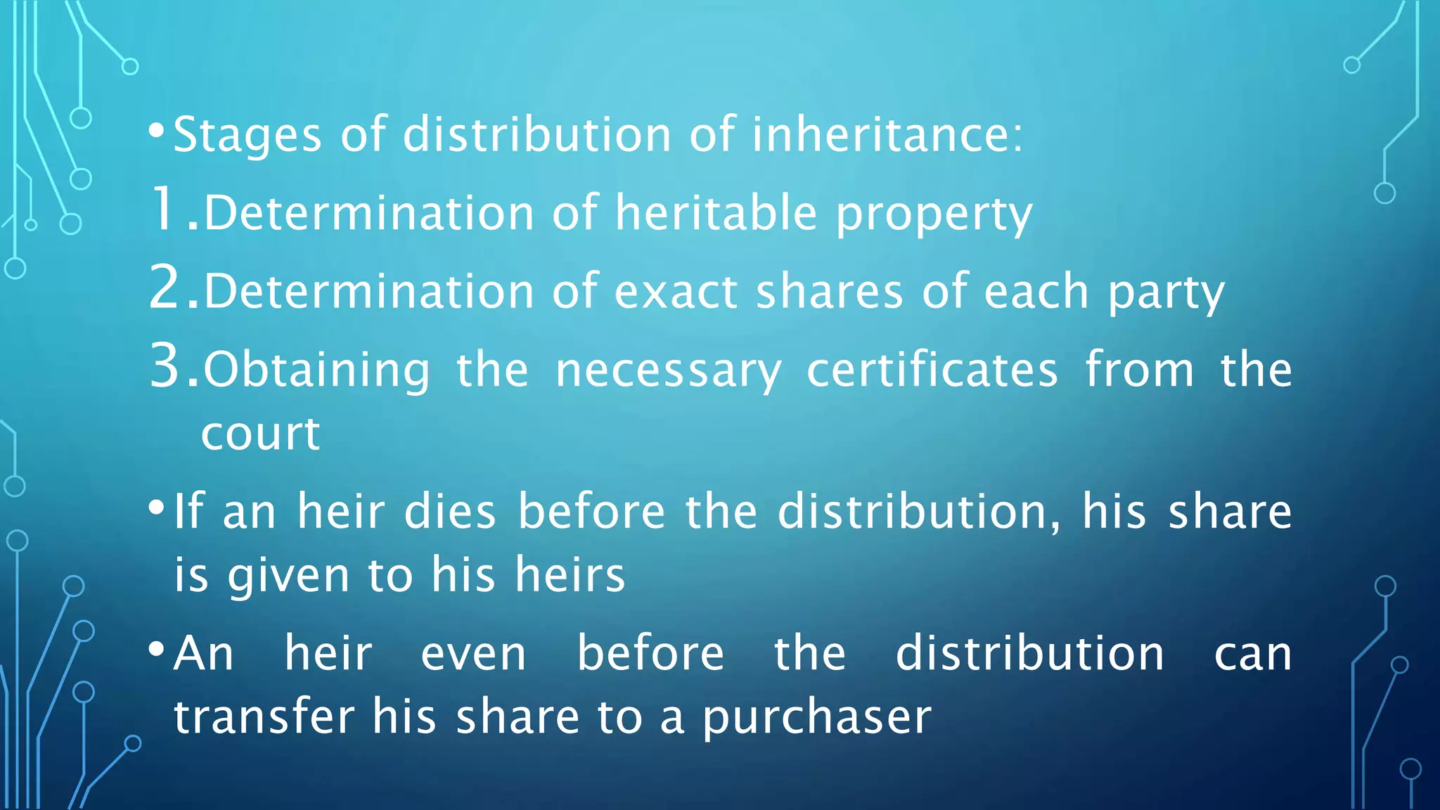 Inheritance and Succession in Islamic law | PPTX