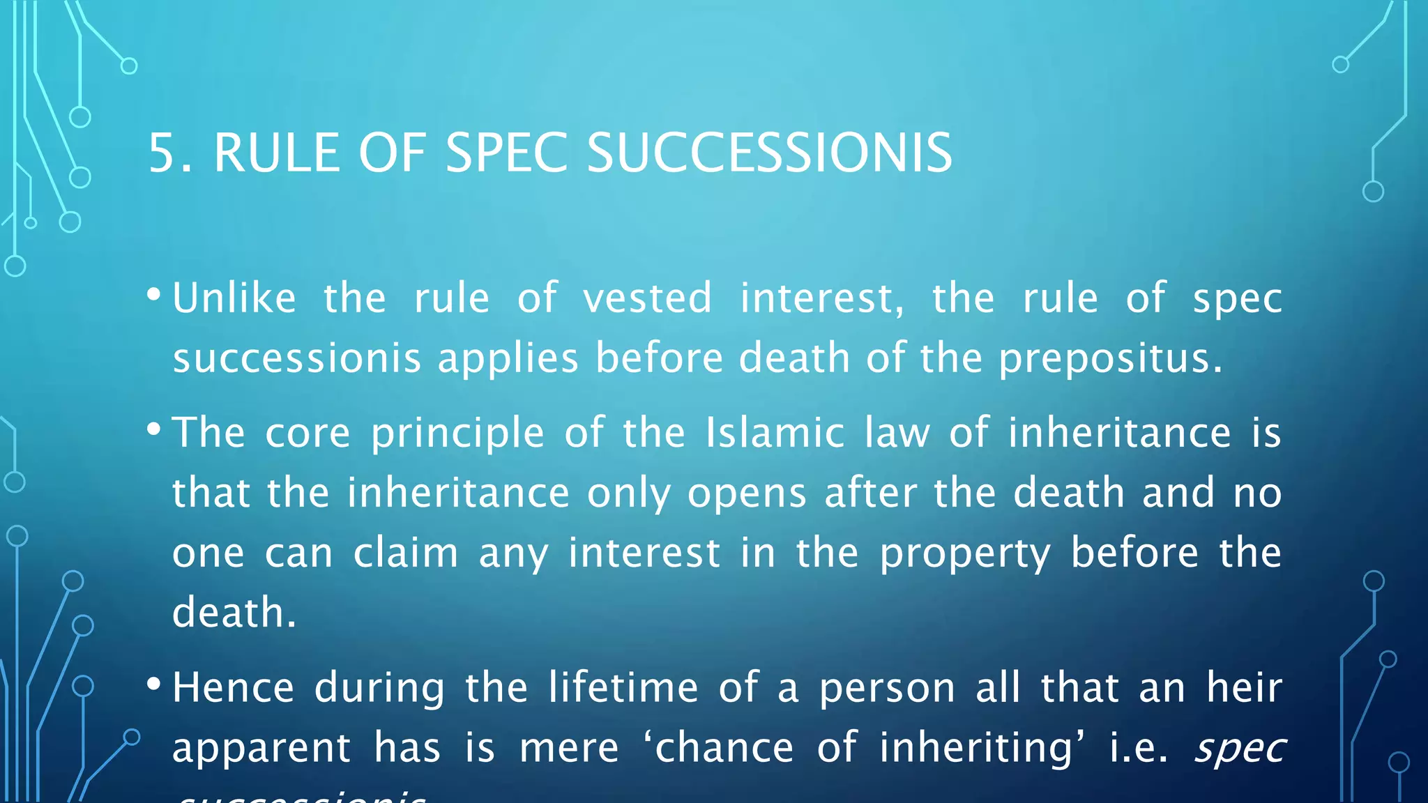 Inheritance and Succession in Islamic law | PPTX