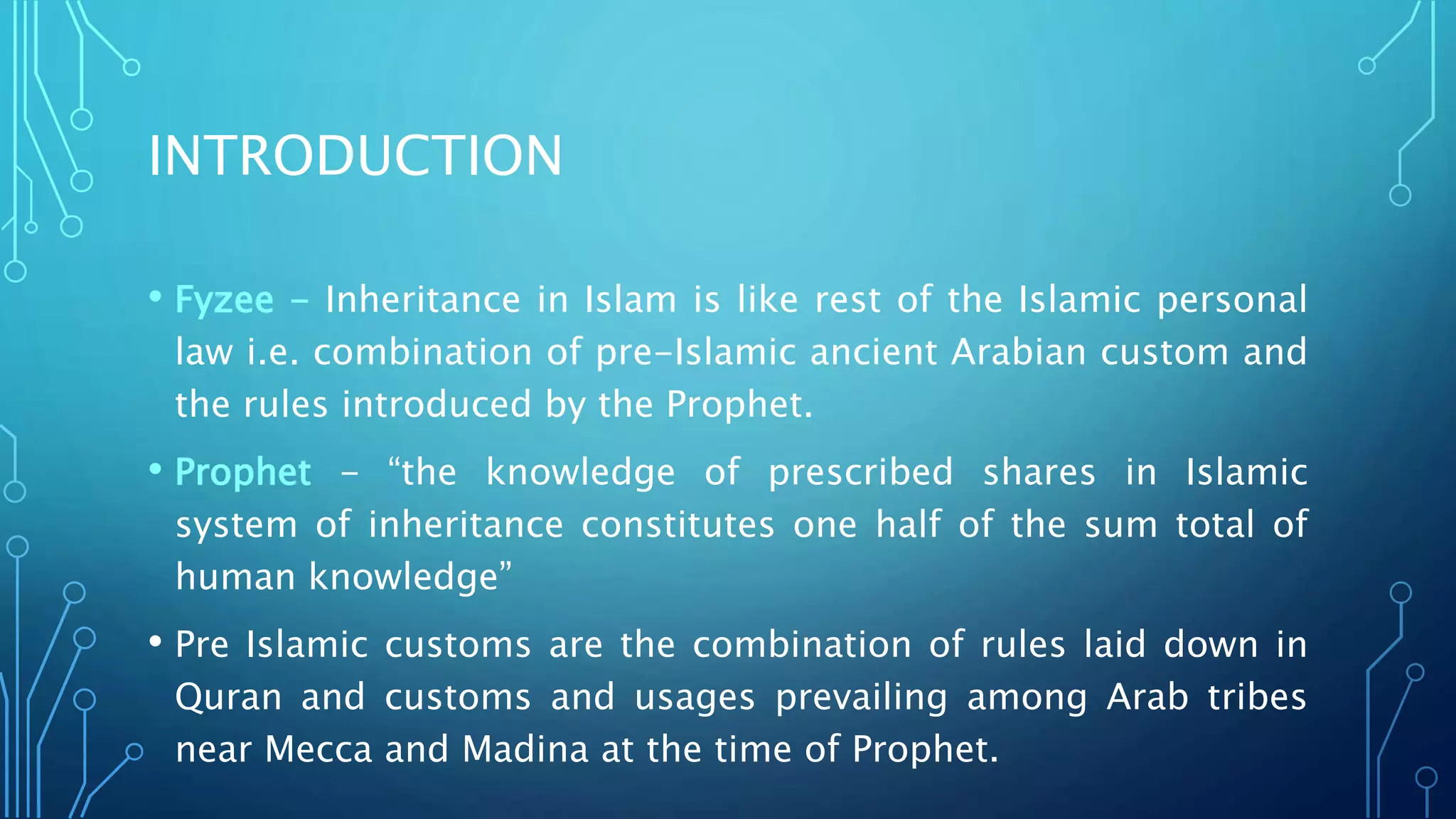 Inheritance and Succession in Islamic law | PPTX