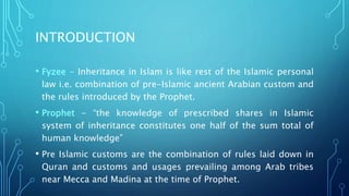 Inheritance and Succession in Islamic law | PPTX