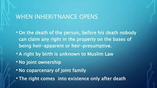 Inheritance and Succession in Islamic law | PPTX