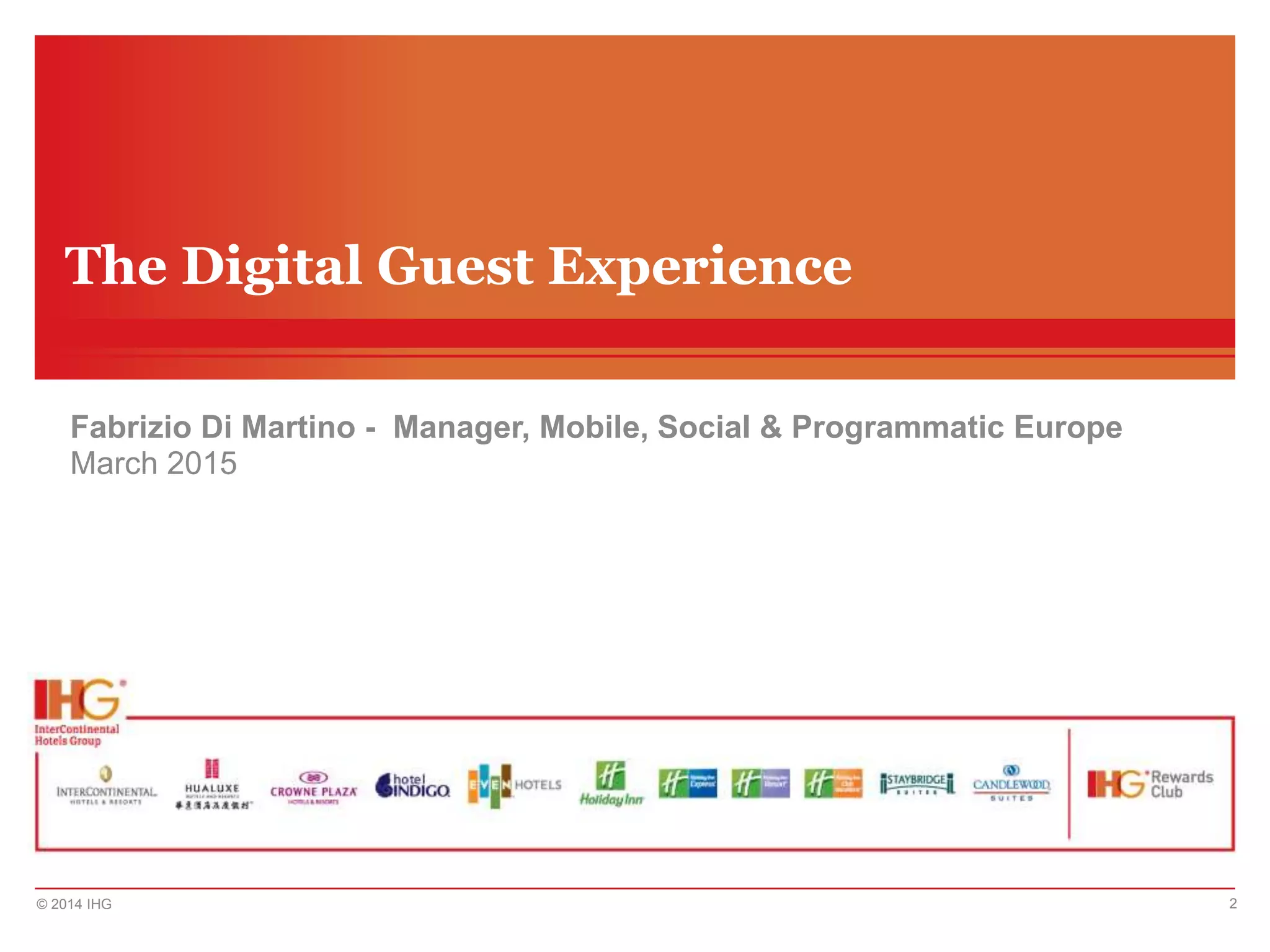The Digital Guest Experience | PPTX