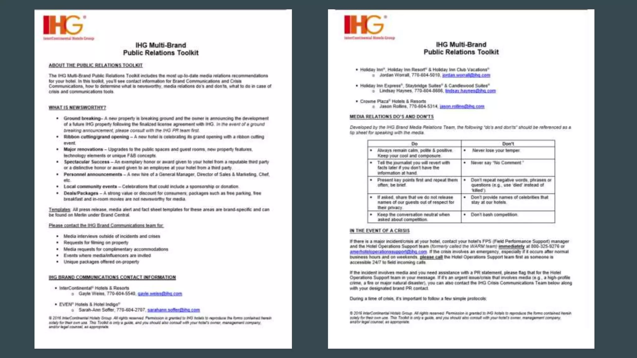 IHG corporate audit | PPTX