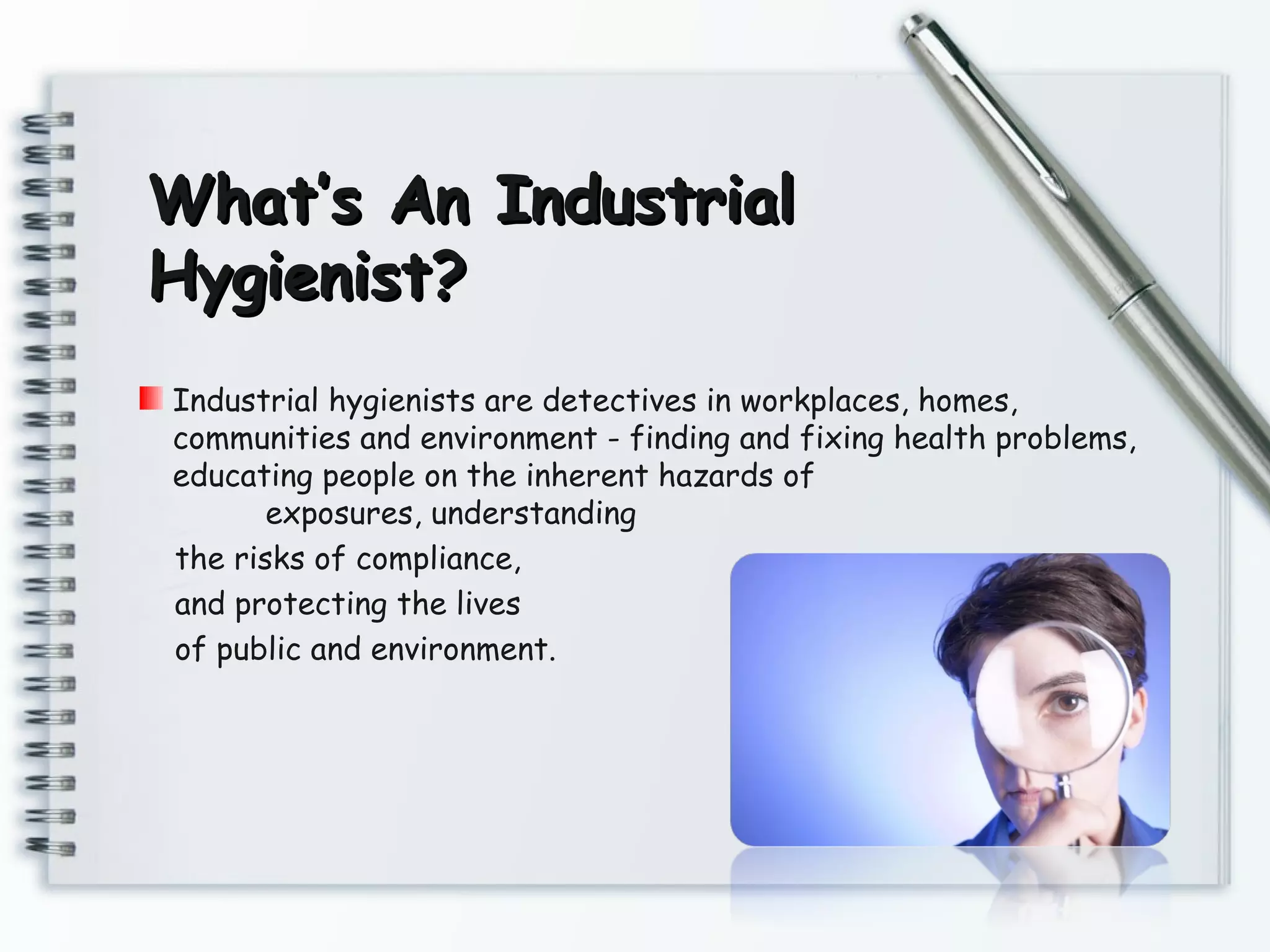 Industrial Hygiene Heros in the Workplace, Public, and Environment | PPT