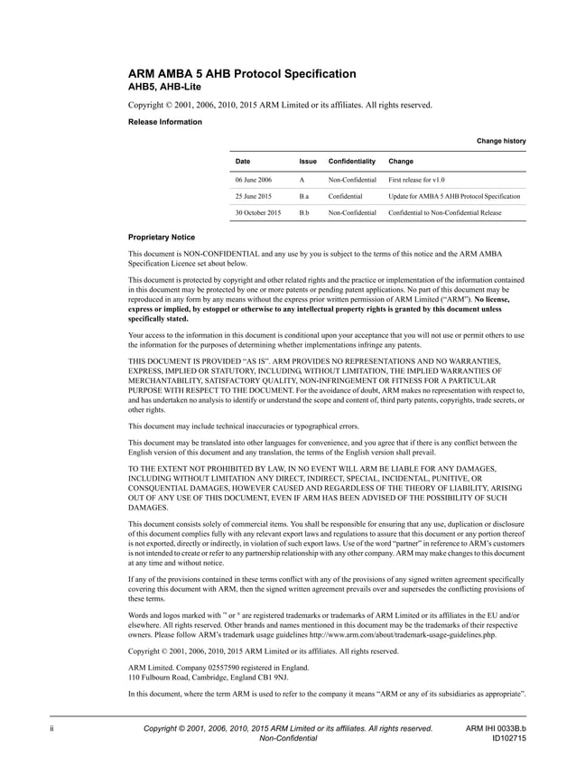 IHI0033B_B_amba_5_ahb_protocol_spec.pdf | Desktop Publishing | Computer ...