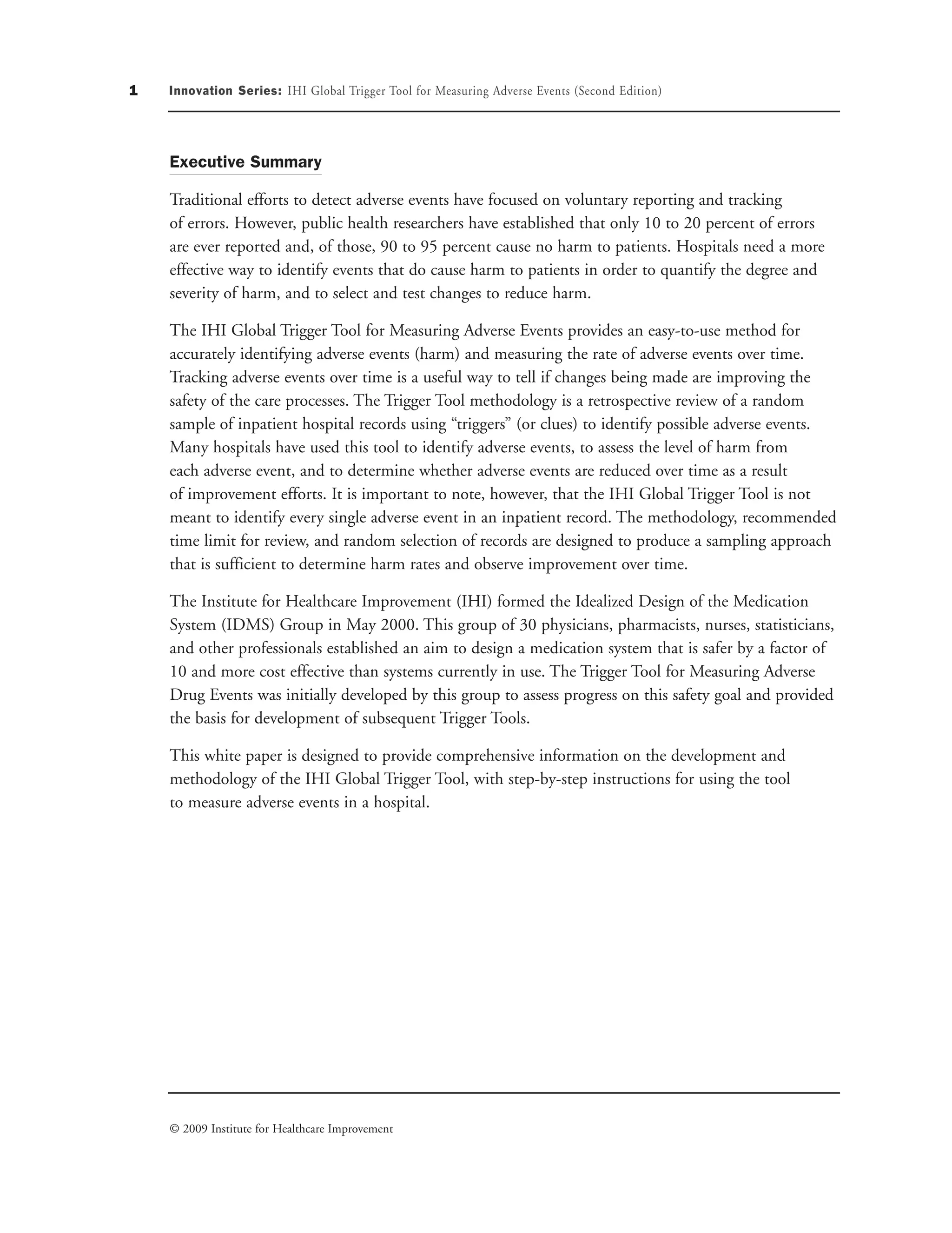 Ihi global triggertoolwhitepaper2009 | PDF