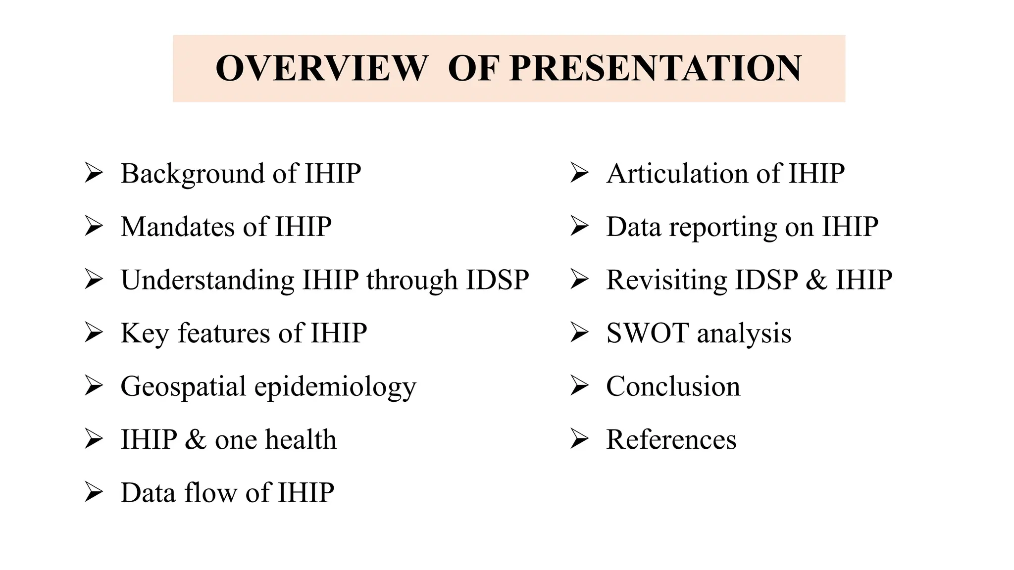 Integrated Health Information Platform (IHIP) | PPTX