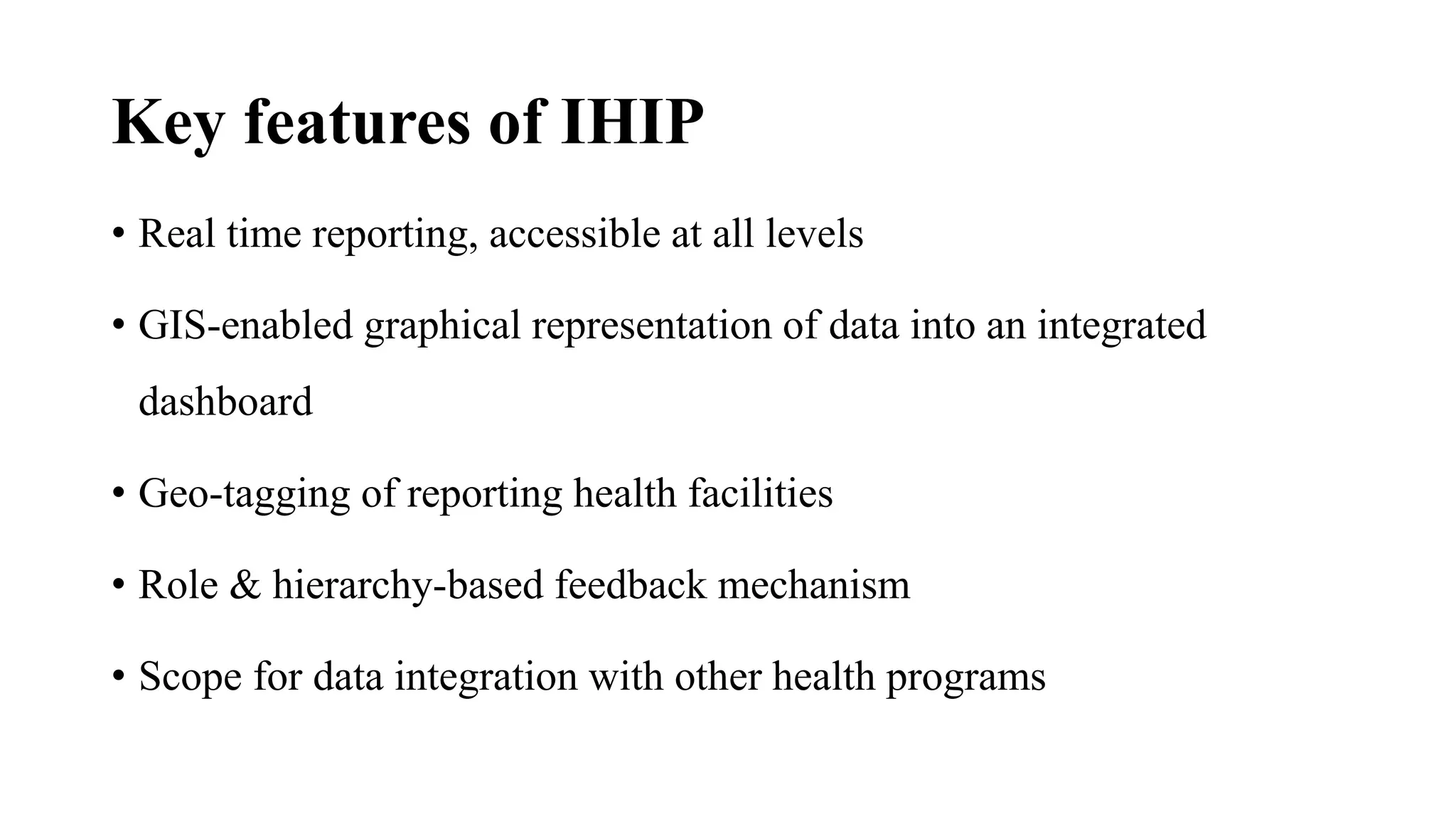 Integrated Health Information Platform (IHIP) | PPTX | Infectious ...